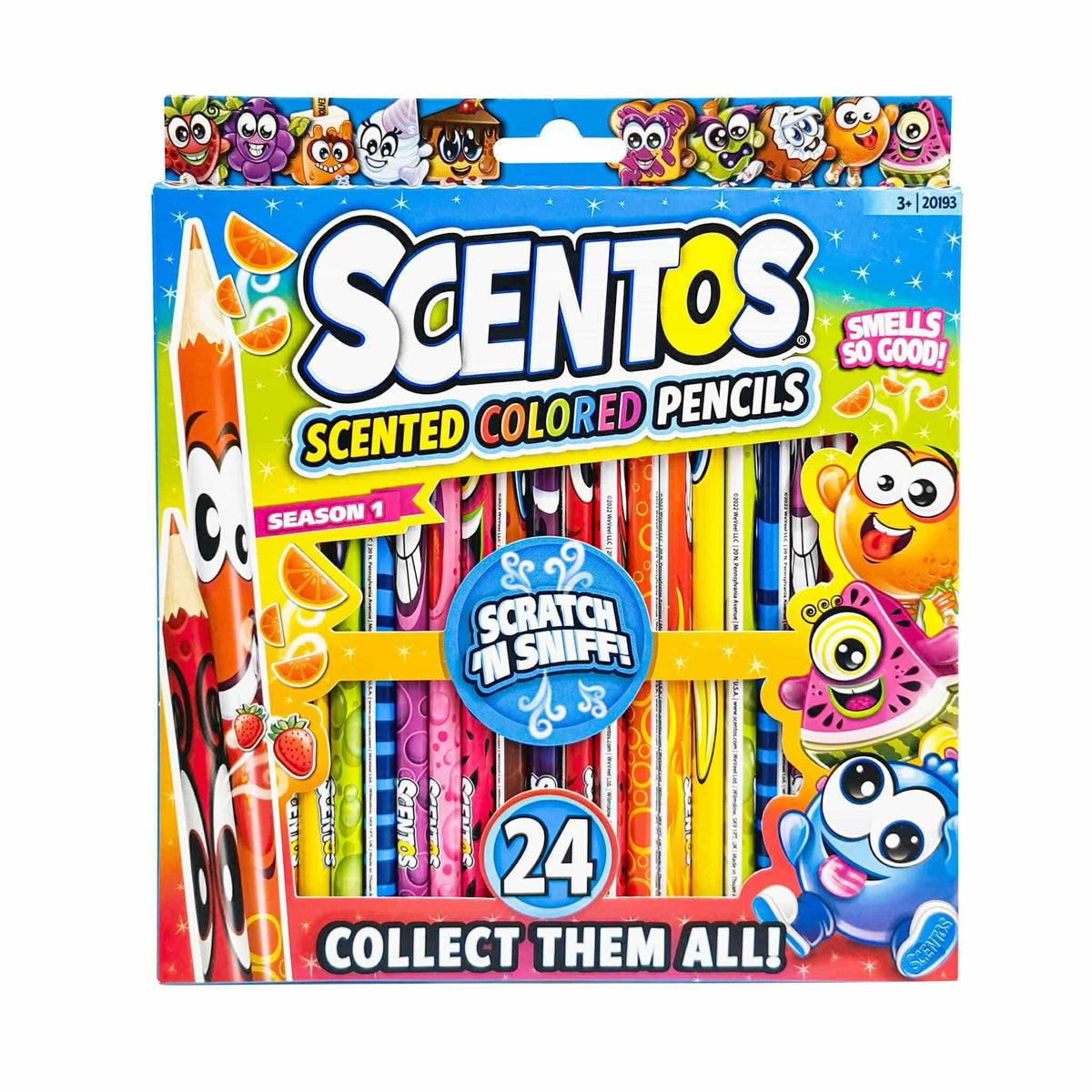 Scentos® Scented Colored Pencils 24 Count Set – ShopScentos